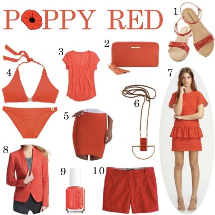 10 Poppy Red Clothing Items for Spring 2013 - Peach of Mind