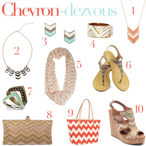 10 Chevron Accessories - Peach of Mind
